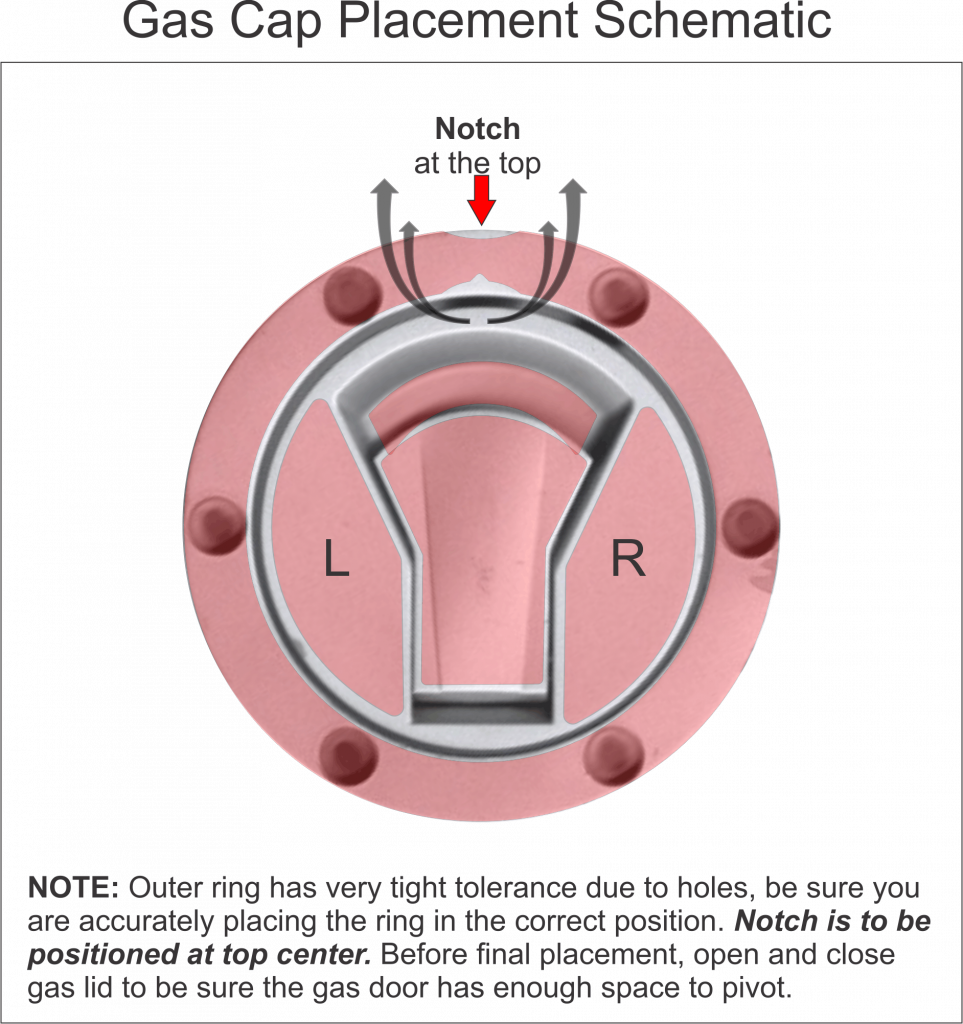 F3 Gas Cap 5pc Kit - WrapMySpyder.com