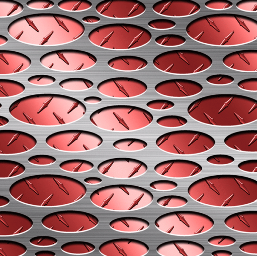 Punch Metal Plate Burgundy - Powersportswraps.com