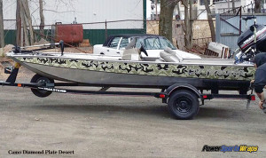 Camouflage Boat Wrap - Powersportswraps.com