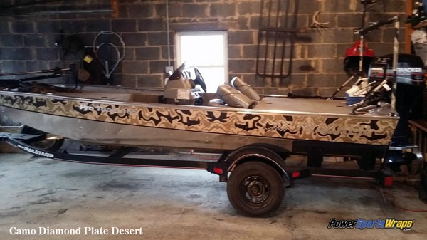 Camouflage Boat Wrap - Powersportswraps.com