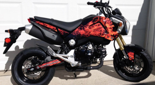 Honda Grom MSX 125 Graphics Kit Natural Flames