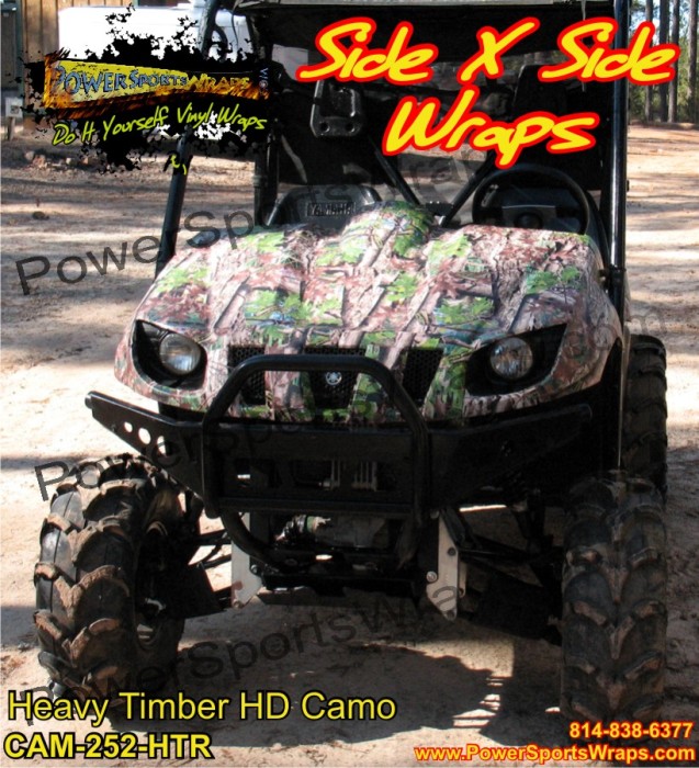 Heavy Timber HD Camo Vinyl, Side X Side Wrap, Yamaha Rhino wrap ...