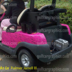 Golf Cart Pink Satin vinyl wrap, Pink Golf Cart decals, DIY golf cart ...