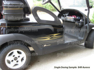 Aurora B49 Decal | Golf Car Graphic