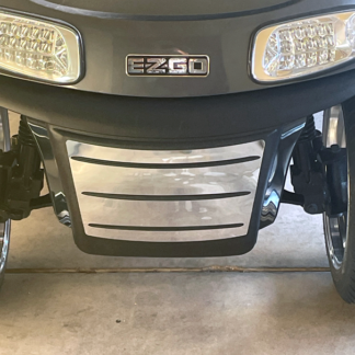 E-Z-GO RXV Chrome 5pc Front Bumper Kit 2016-20 - Golfcargraphics.com